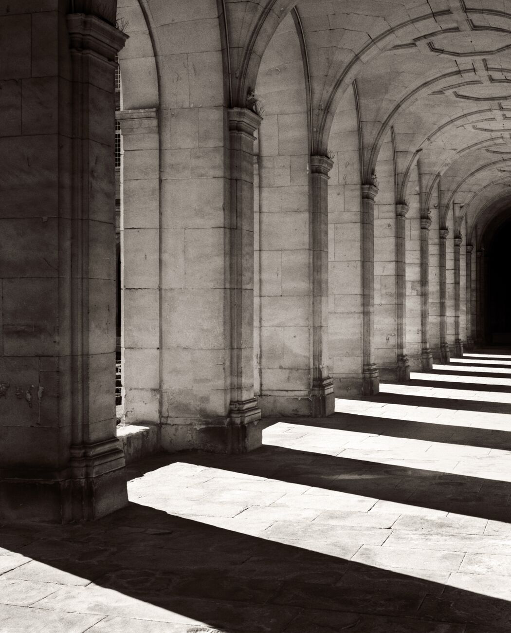 Cloister Light, Etude 1, Abbey Of Saint-Étienne, Caen, France. Octobre ...