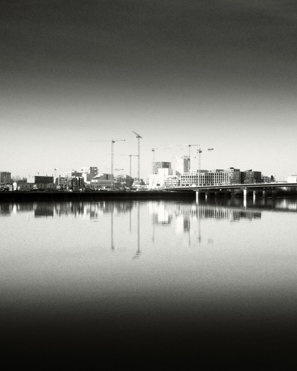 Quai Neuf And Simone Veil Bridge, Bordeaux, France. November 2023. Ref ...